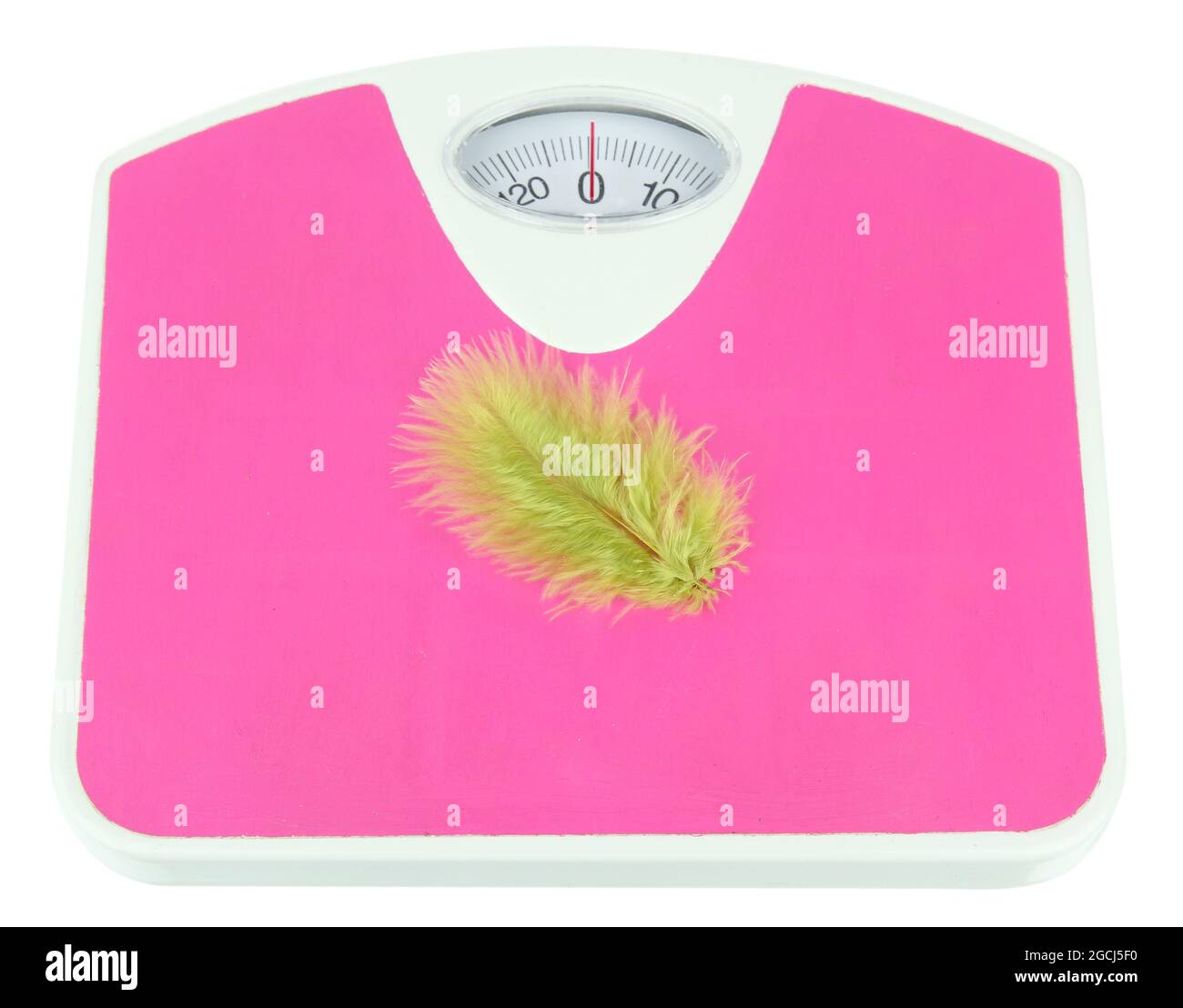 Feather on scales isolated on white Stock Photo - Alamy