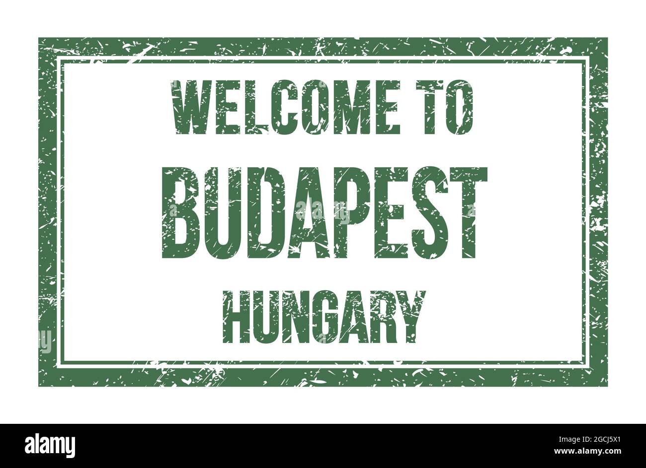 Welcome budapest stamp hi-res stock photography and images - Alamy
