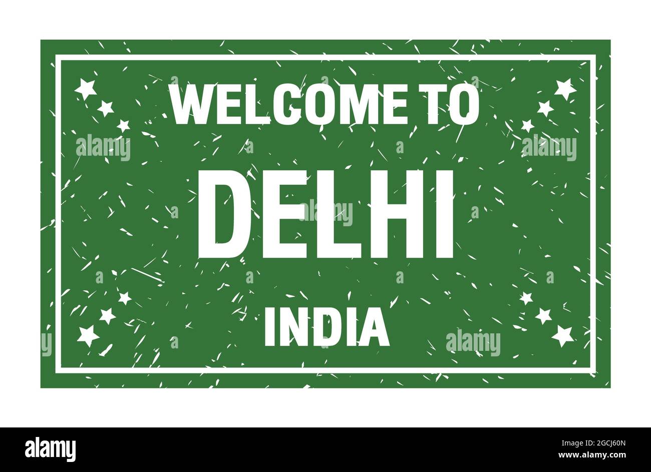 Welcome delhi stamp hi-res stock photography and images - Alamy