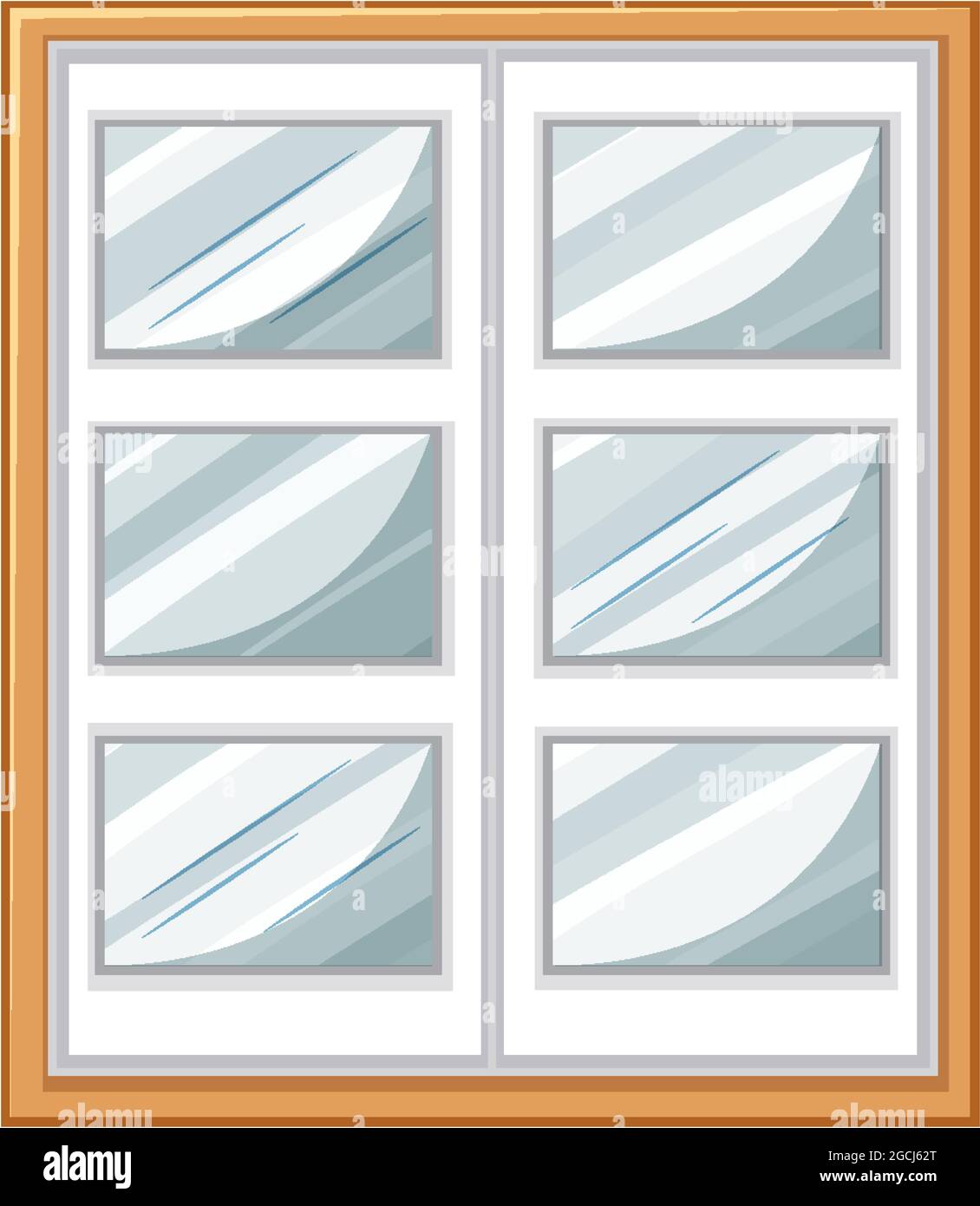 Simple window isolated on white background illustration Stock Vector ...