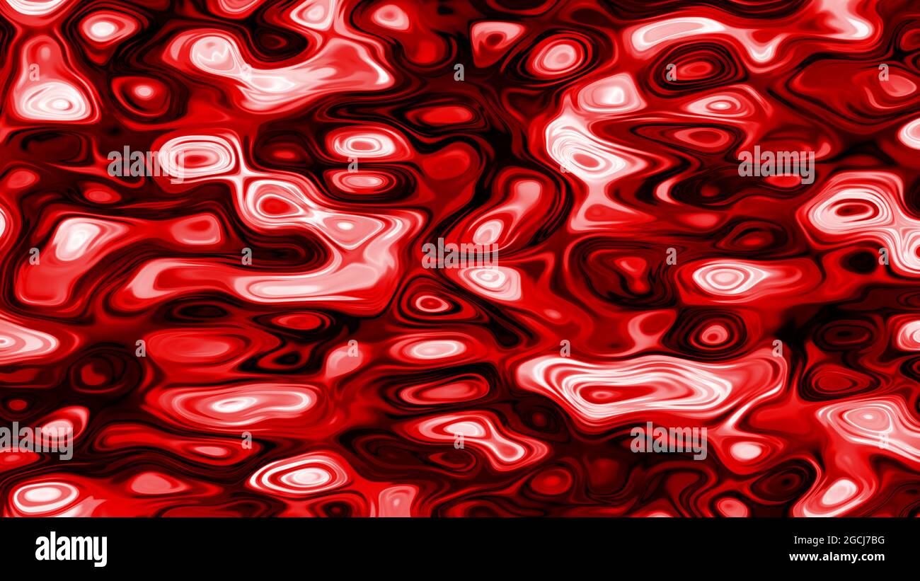 red ink abstract liquid background texture illustration Stock Photo - Alamy
