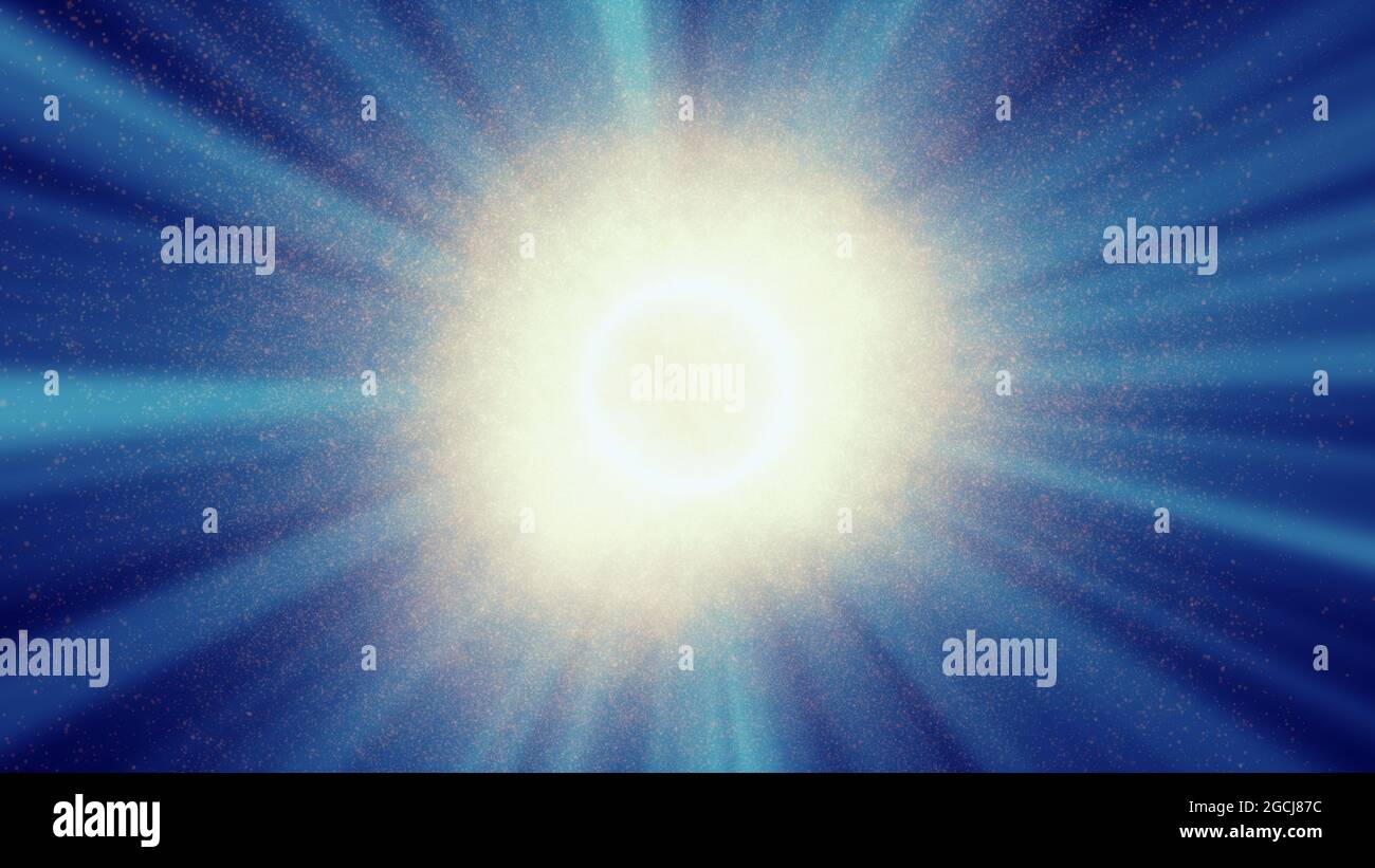 Abstract particles sun solar flare particles illustration 3d render ...