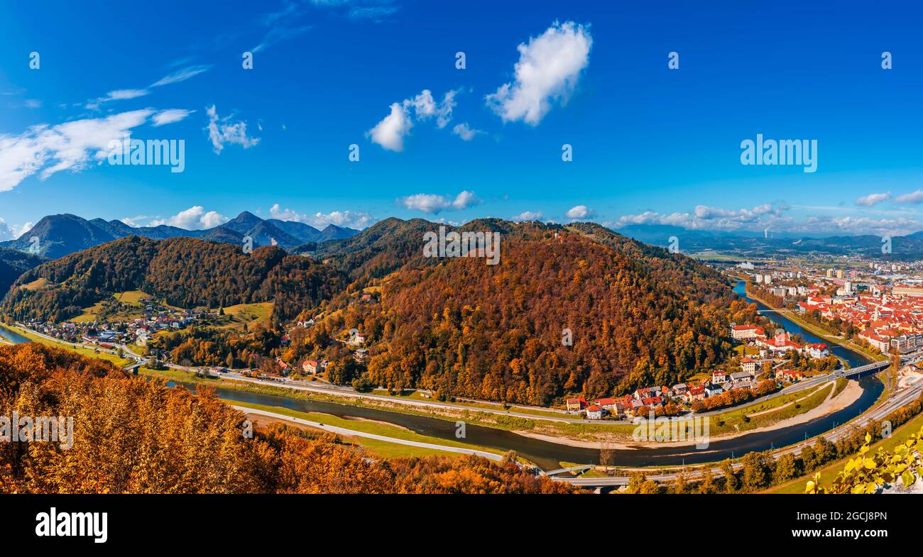Aerial view city celje hi-res stock photography and images - Alamy