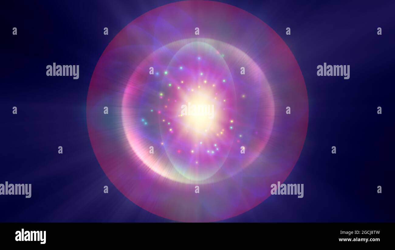 atom light ray glow abstract, 3d render illustration Stock Photo - Alamy