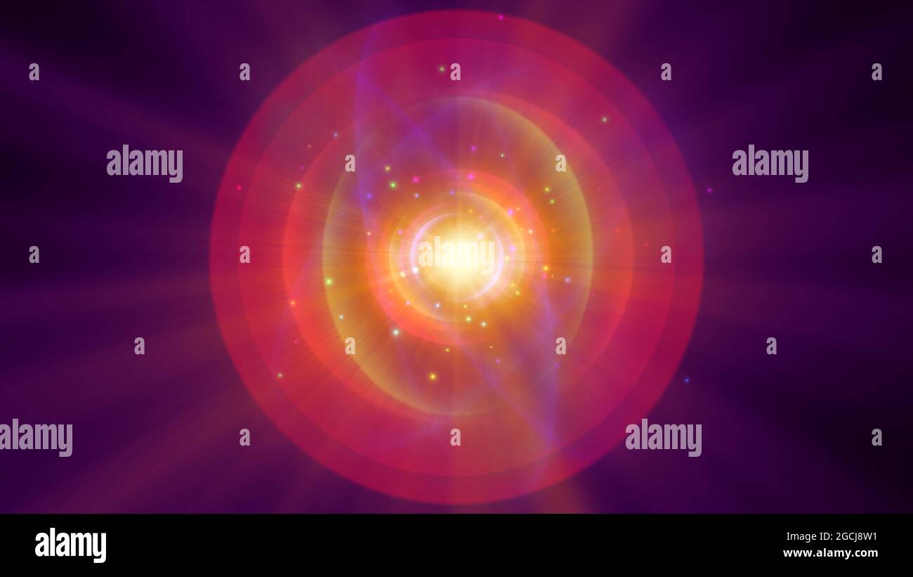 atom light ray glow abstract, 3d render illustration Stock Photo - Alamy