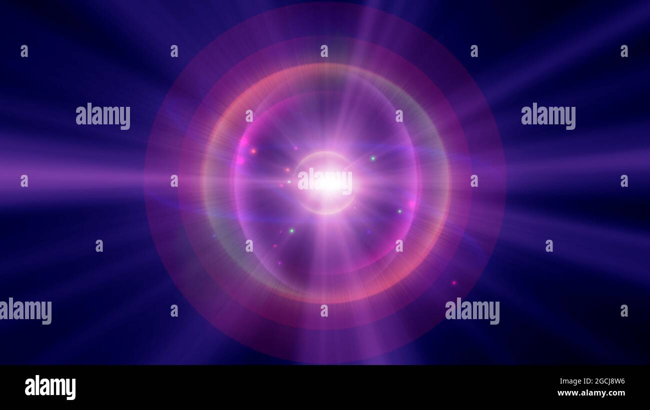 atom light ray glow abstract, 3d render illustration Stock Photo - Alamy