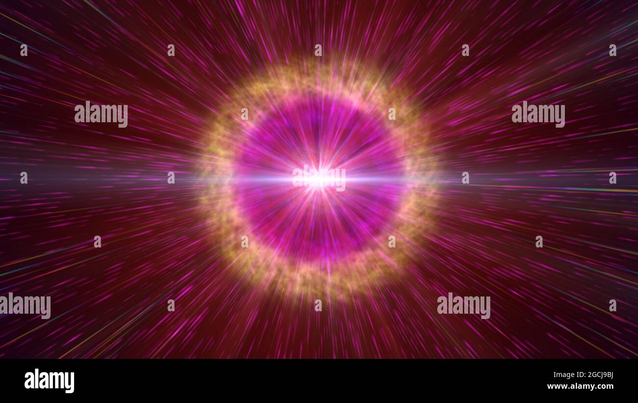 Pulsar star light in space, illustration abstract Stock Photo - Alamy