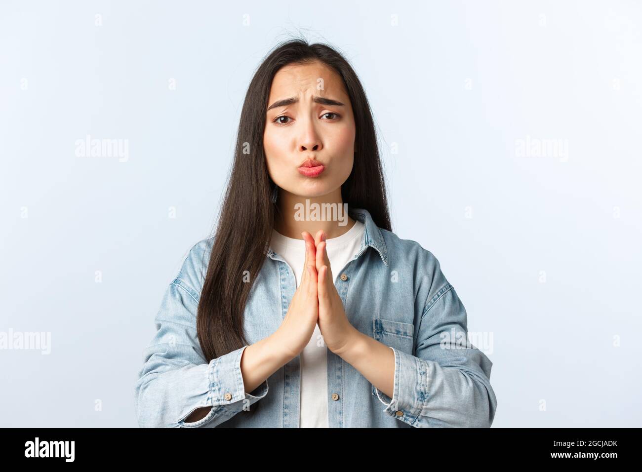 Pleading girlfriend hi-res stock photography and images - Alamy