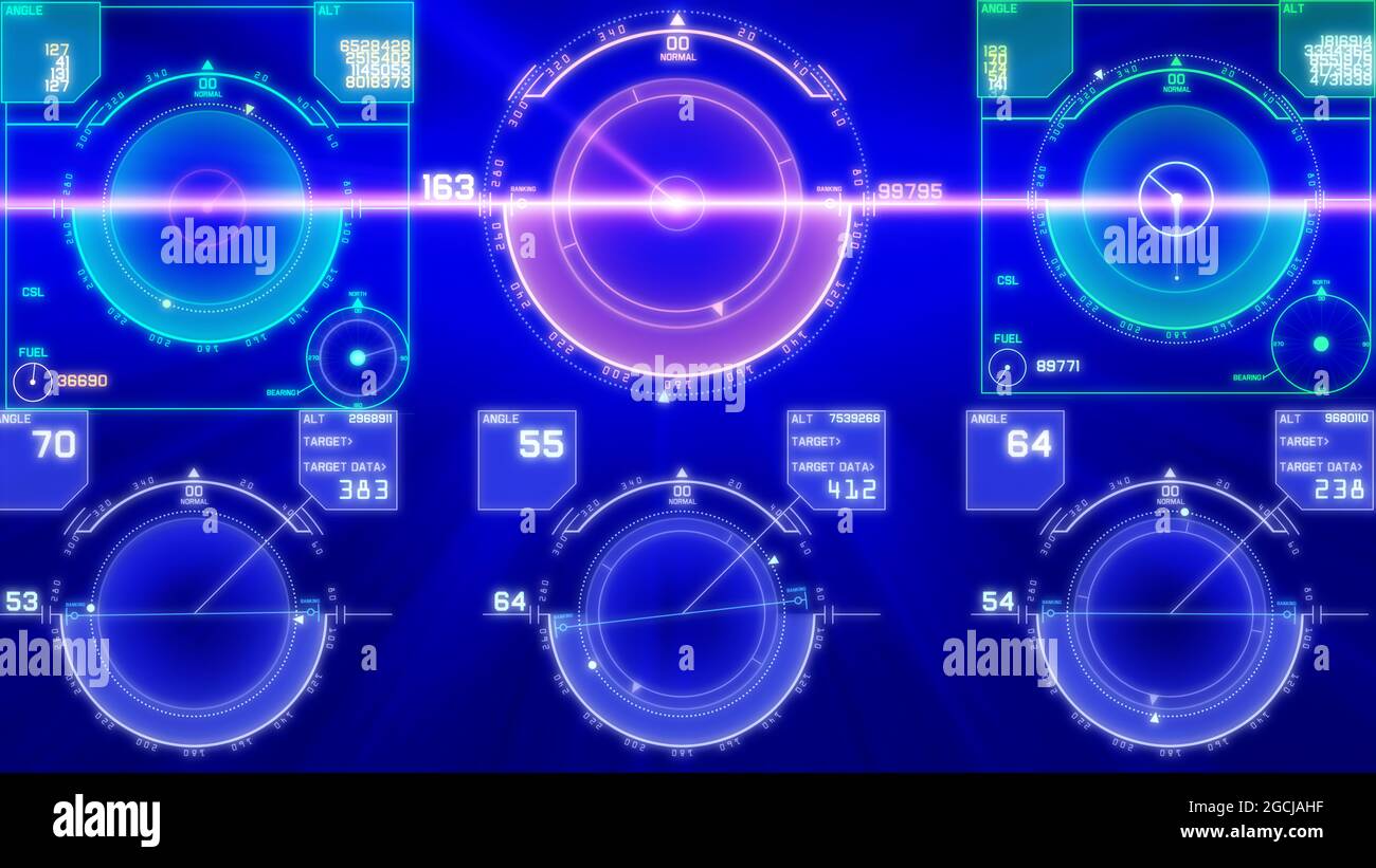 flight control panel instrument navigation light illustration Stock ...