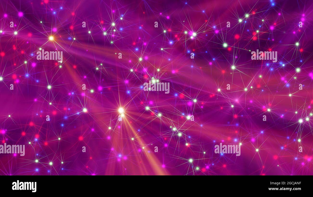 laser ray light neon rays illustration render Stock Photo - Alamy