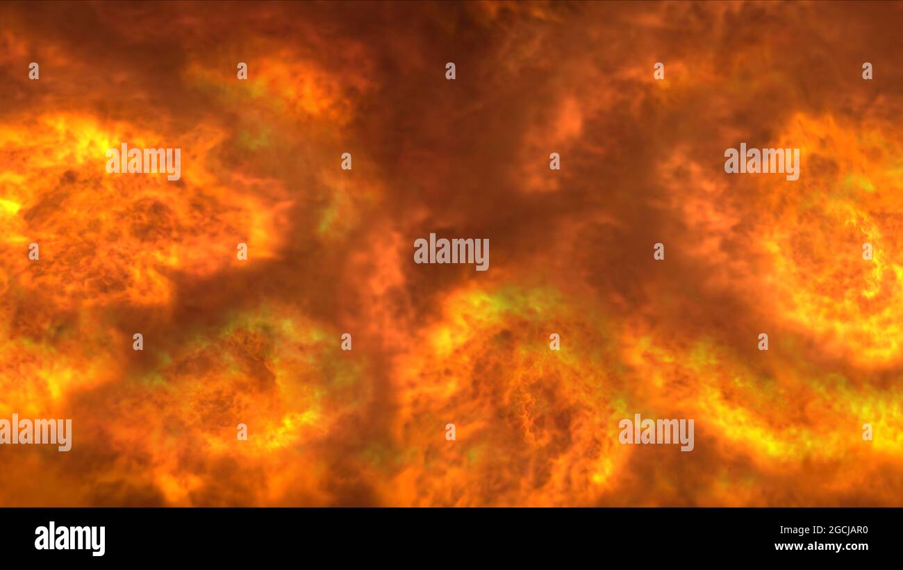 fire flame explosion in space, abstract illustration Stock Photo - Alamy