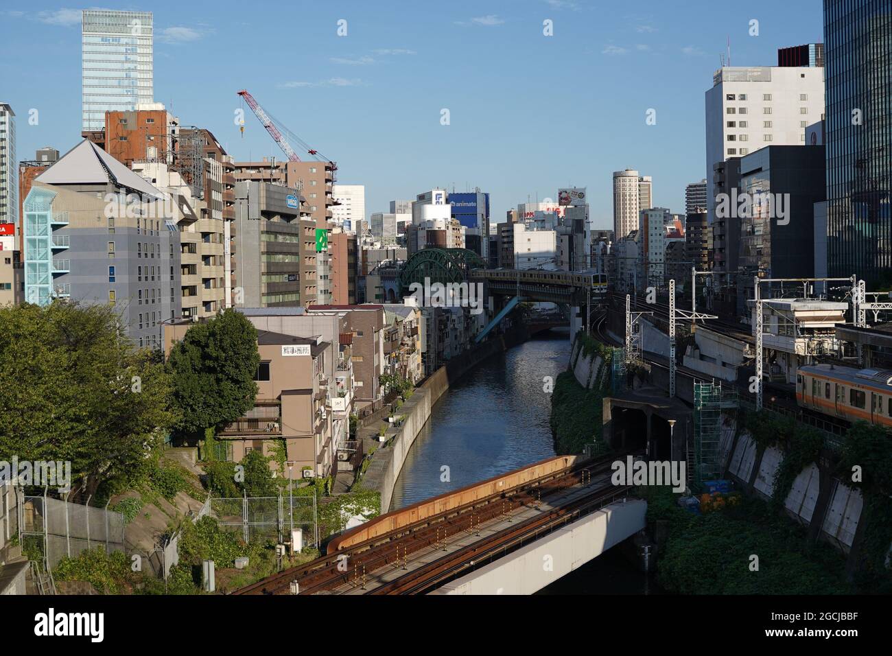TOKYO, JAPAN - Sep 12, 2018: A horizontal shot of an old style High ...