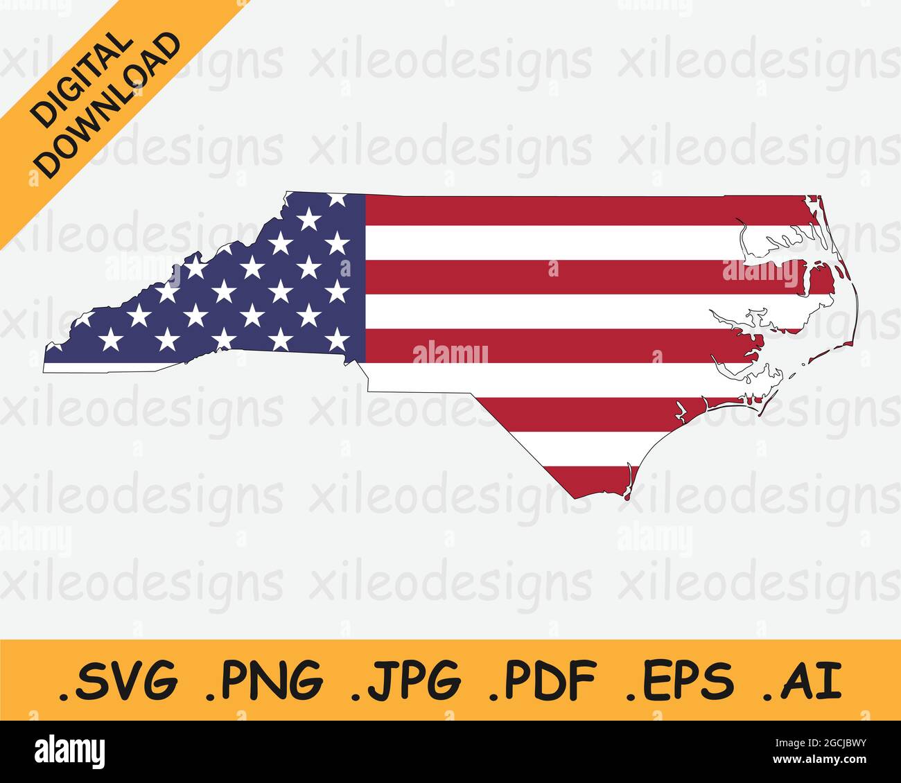 Nc map Stock Vector Images - Alamy