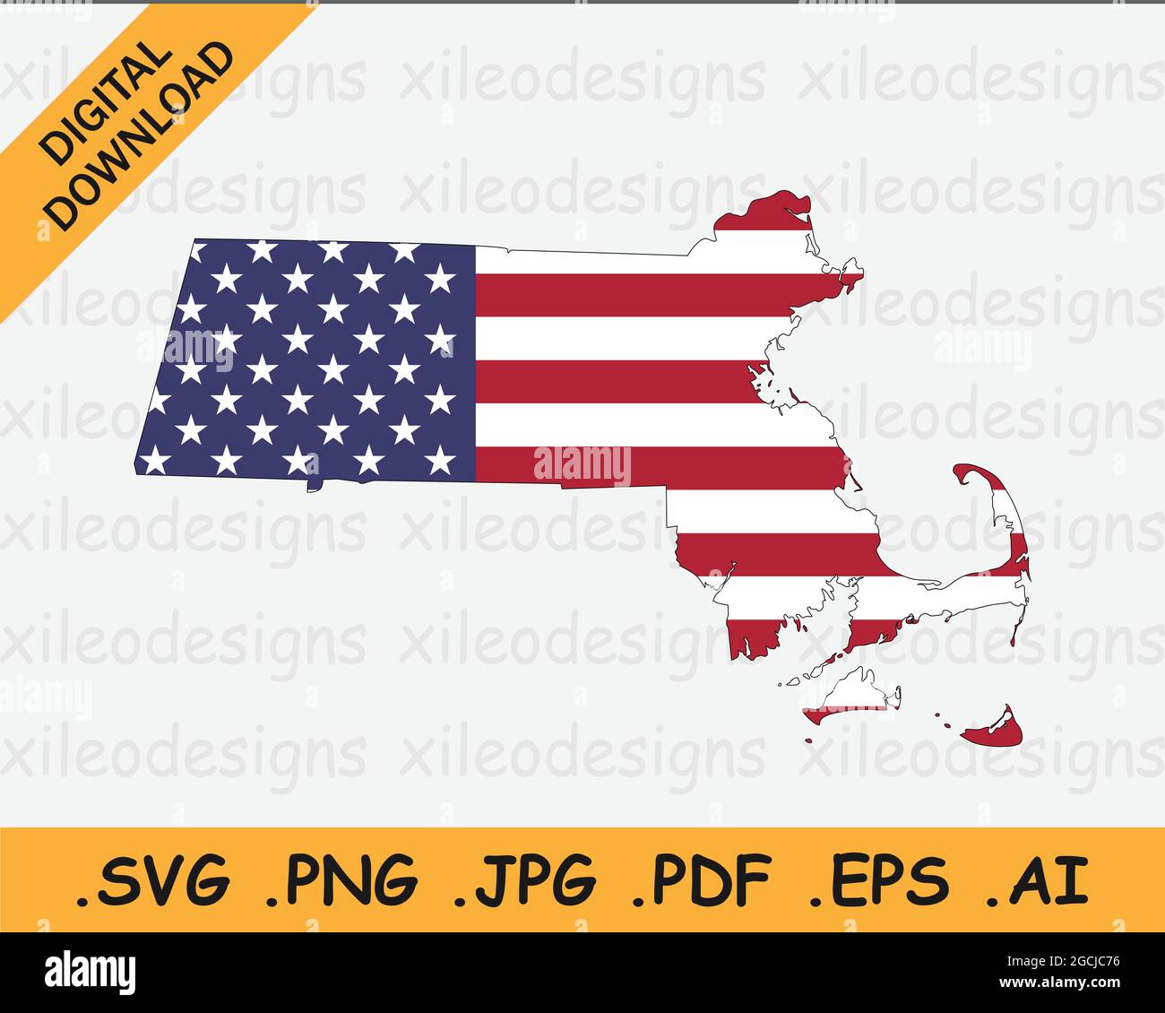 Massachusetts outline SVG Mass shape Cut file Massachusetts Vector File ...