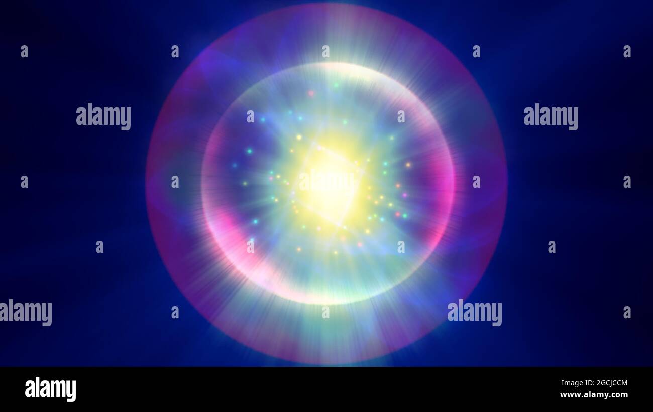 atom light ray glow abstract, 3d render illustration Stock Photo - Alamy