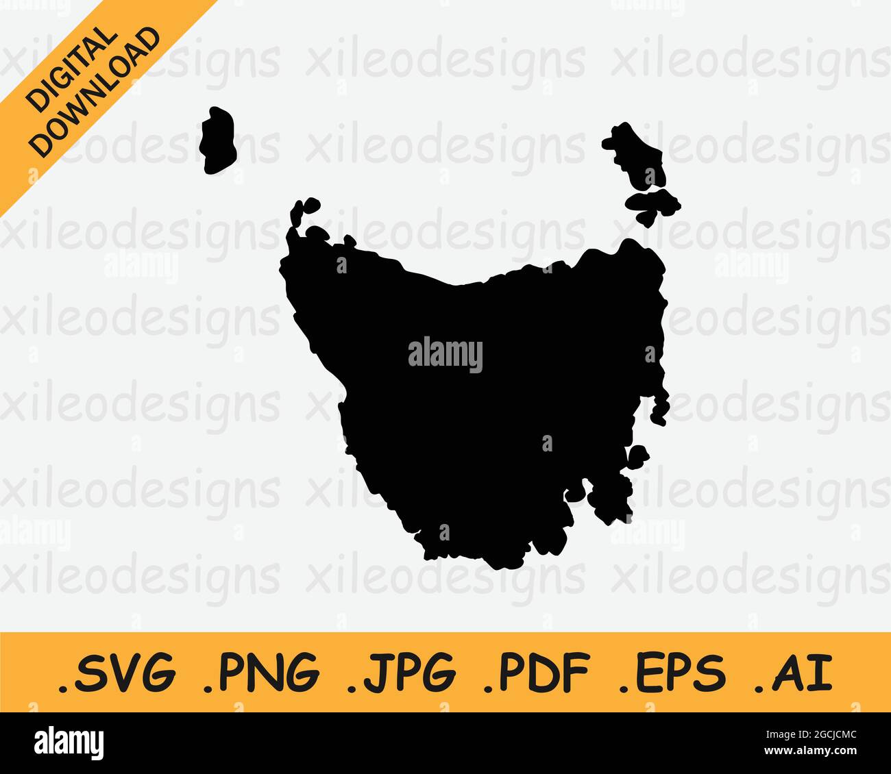 Tasmania boundary Stock Vector Images - Alamy