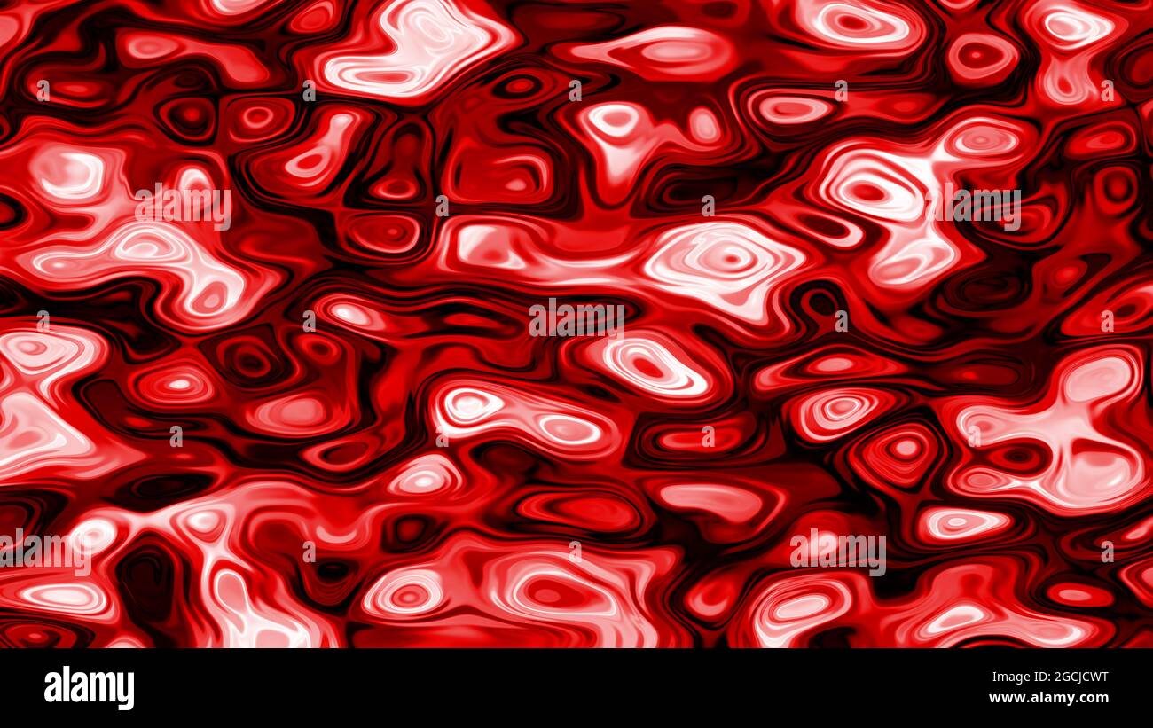 red ink abstract liquid background texture illustration Stock Photo - Alamy