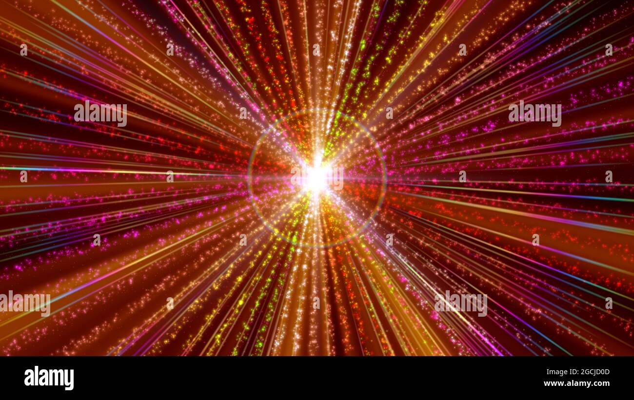 particle laser light color ray illustration render Stock Photo - Alamy