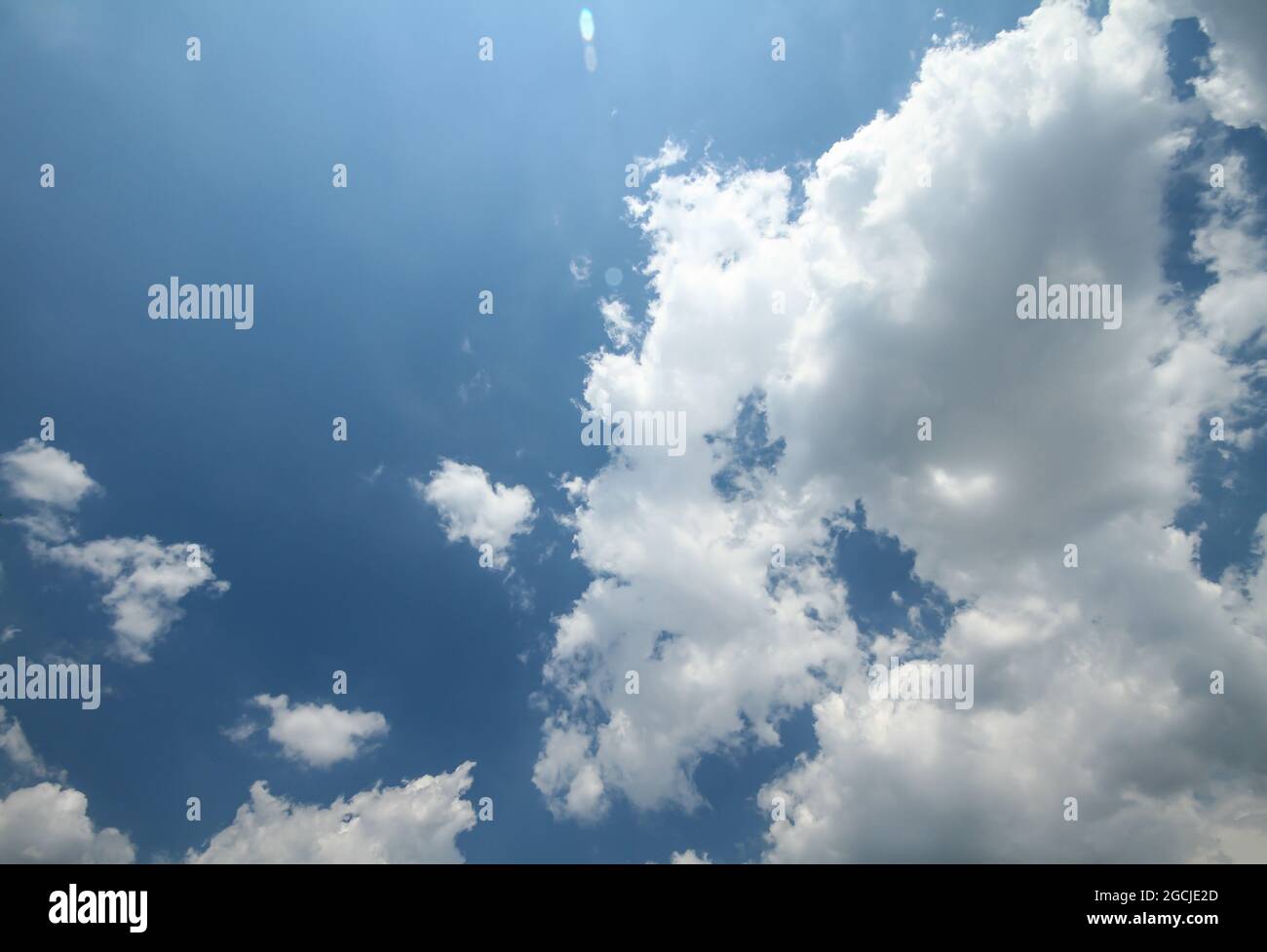 Beautiful blue sky and clouds natural background landscape Stock Photo ...