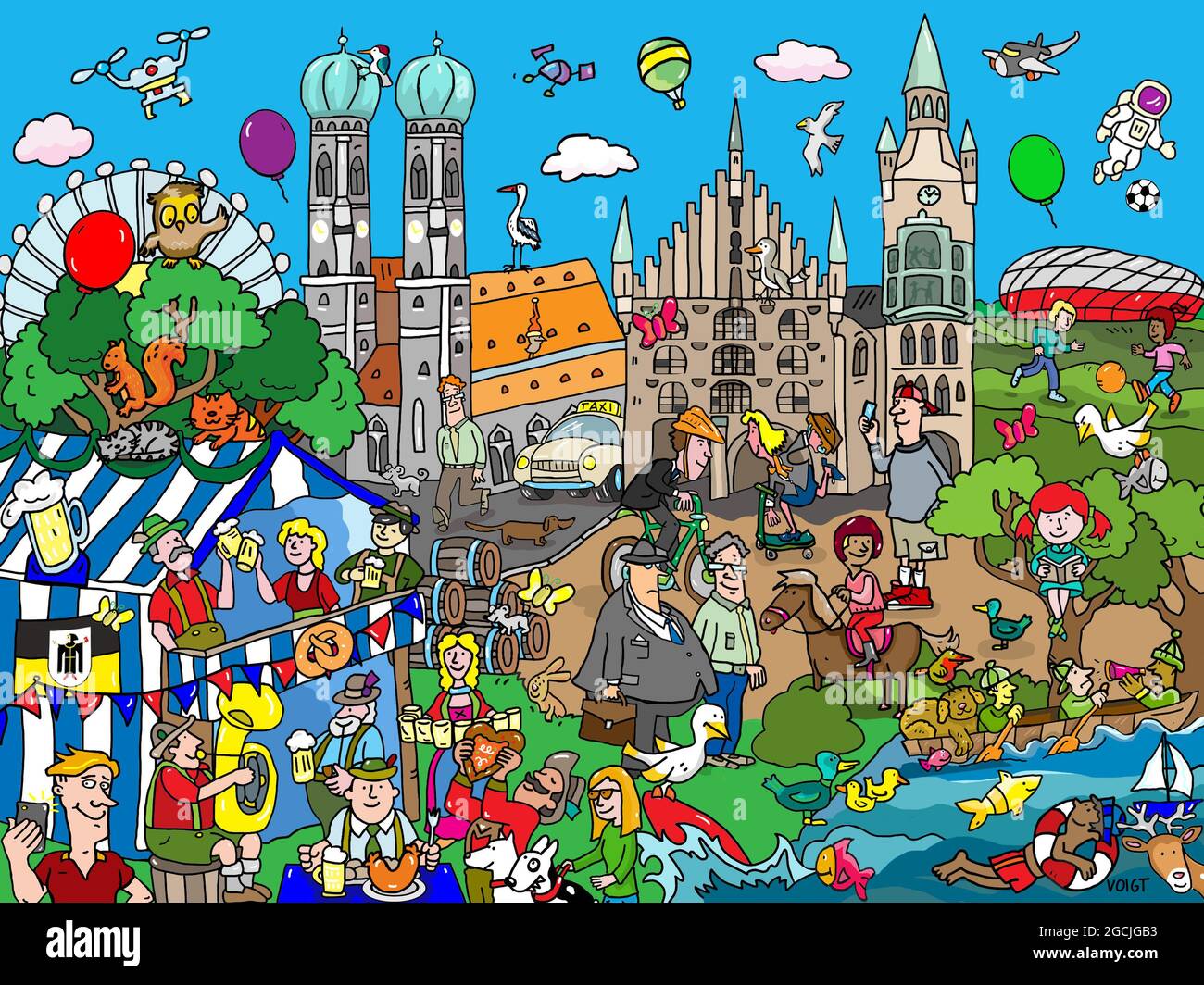 Wimmelbild stadt hi-res stock photography and images - Alamy