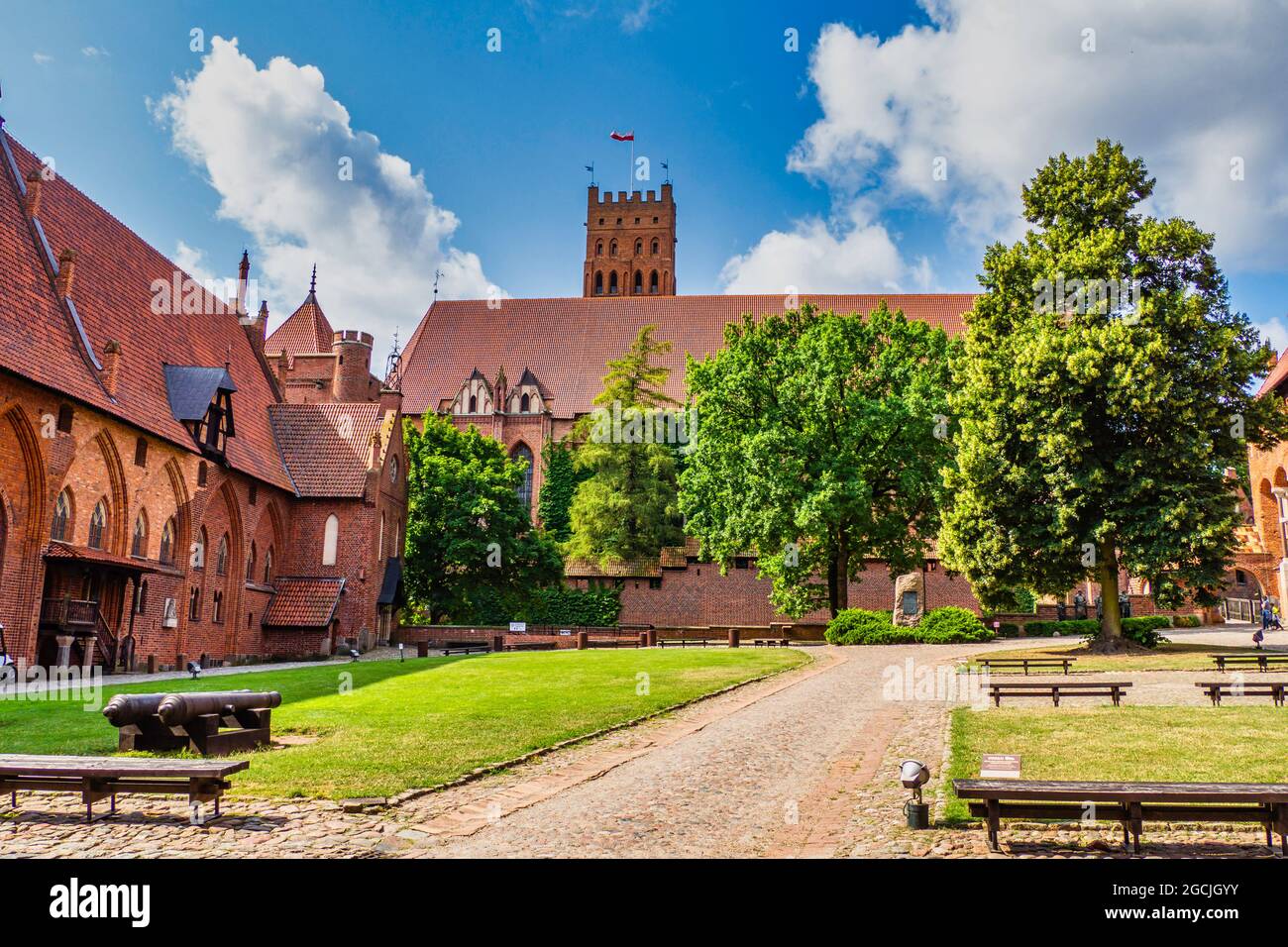 Impressive Medieval Gothic Castle Complex - Malbork Castle, Poland ...