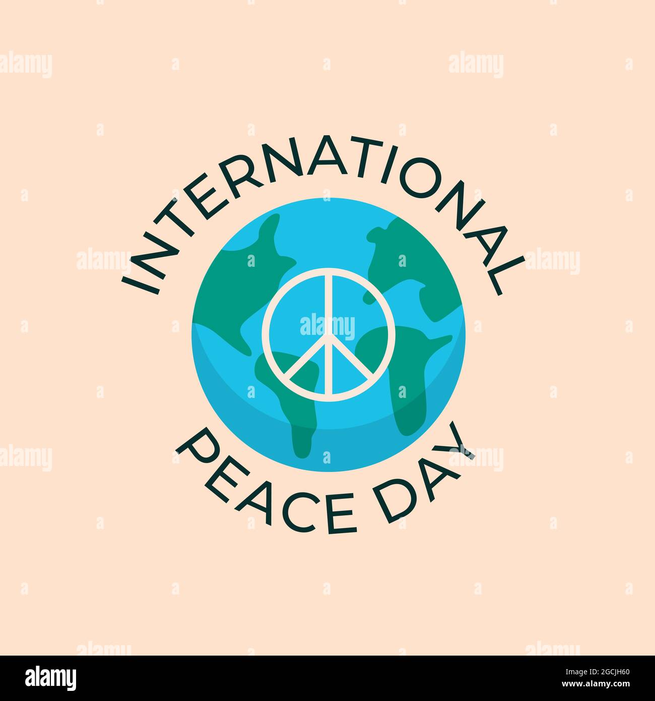 Planet earth with pacific sign with the Stock Vector Image & Art - Alamy