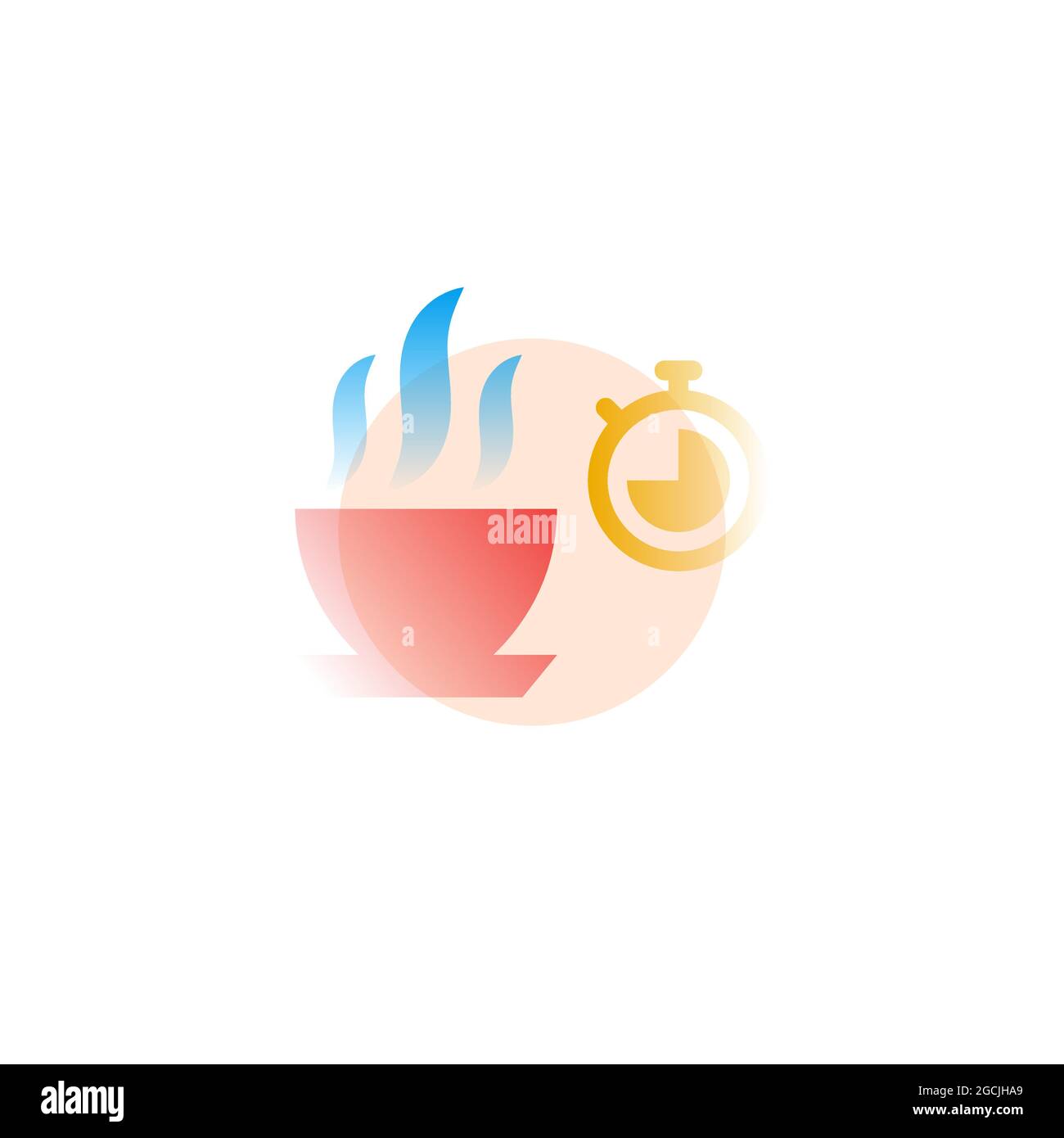 Break. Vector icon in gradient style. Editable illustration Stock ...