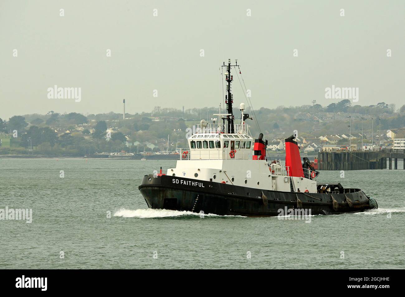 SD Faithful Tug in Plymouth Royal Naval Dockyard Stock Photo - Alamy