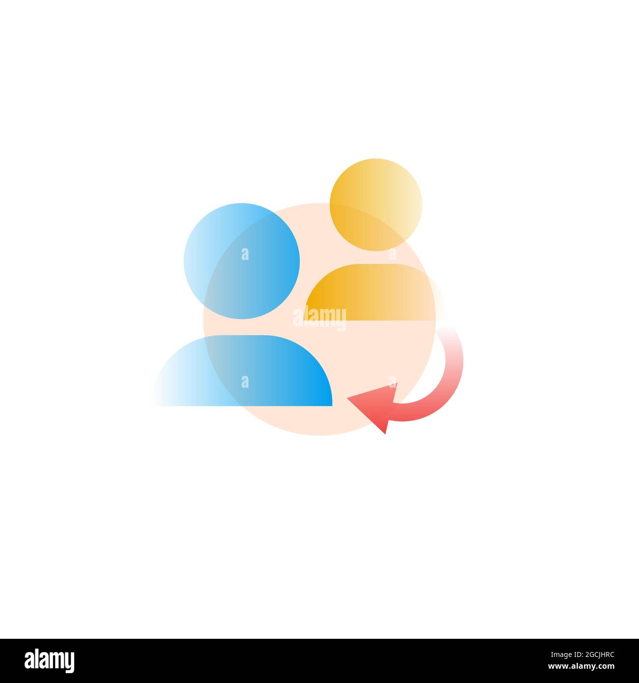 Change account. Vector icon in gradient style Stock Vector Image & Art ...