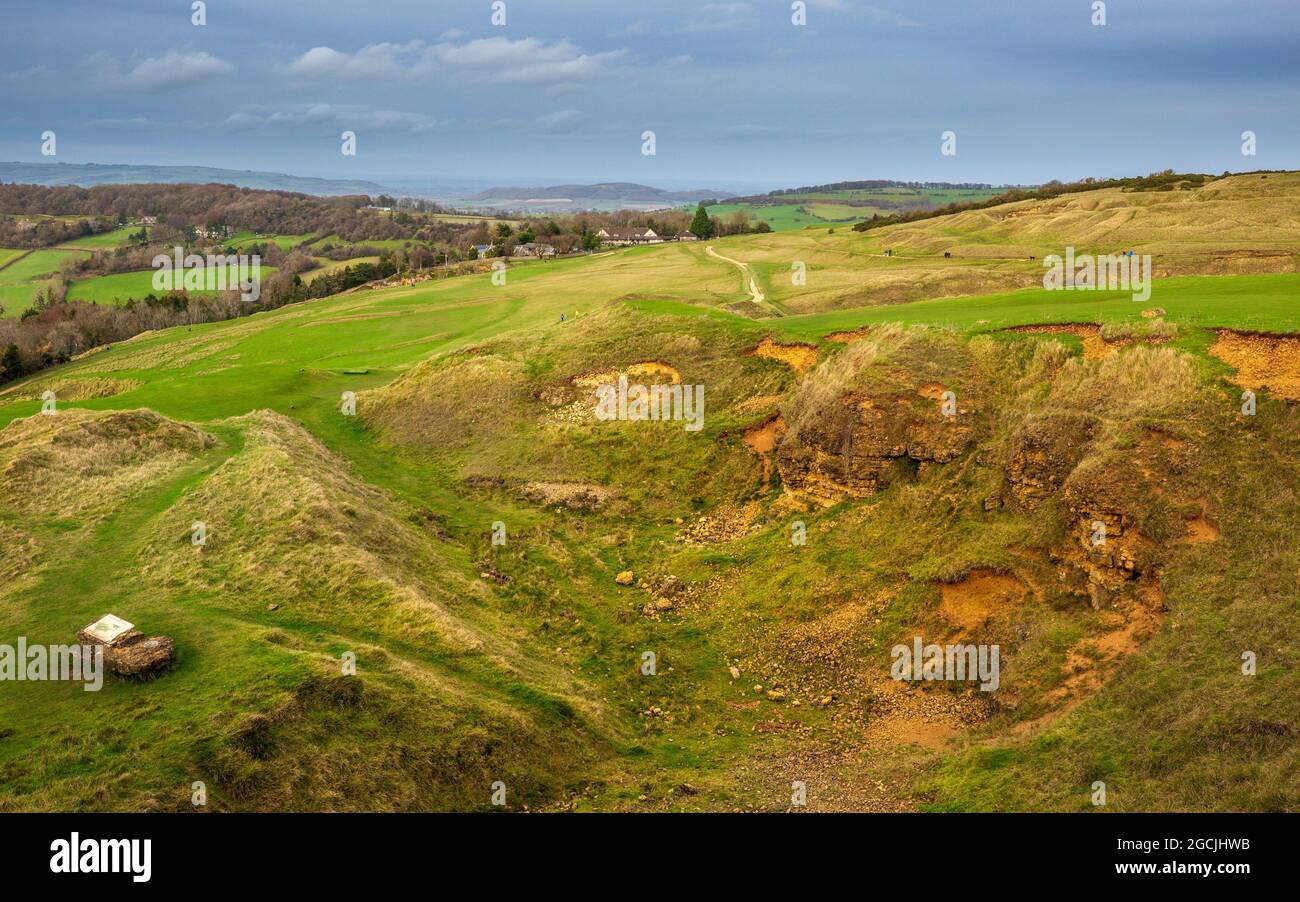 Rolling Bank Quarry SSSI on Cleeve Common, Gloucestershire, England ...