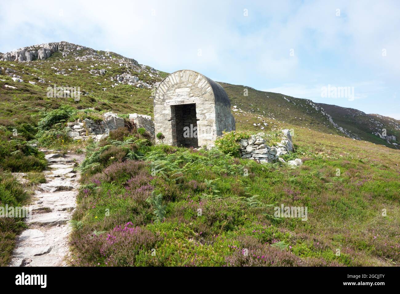 Gunpowder magazine in Breakwater Country Park on the Anglesey Coastal ...