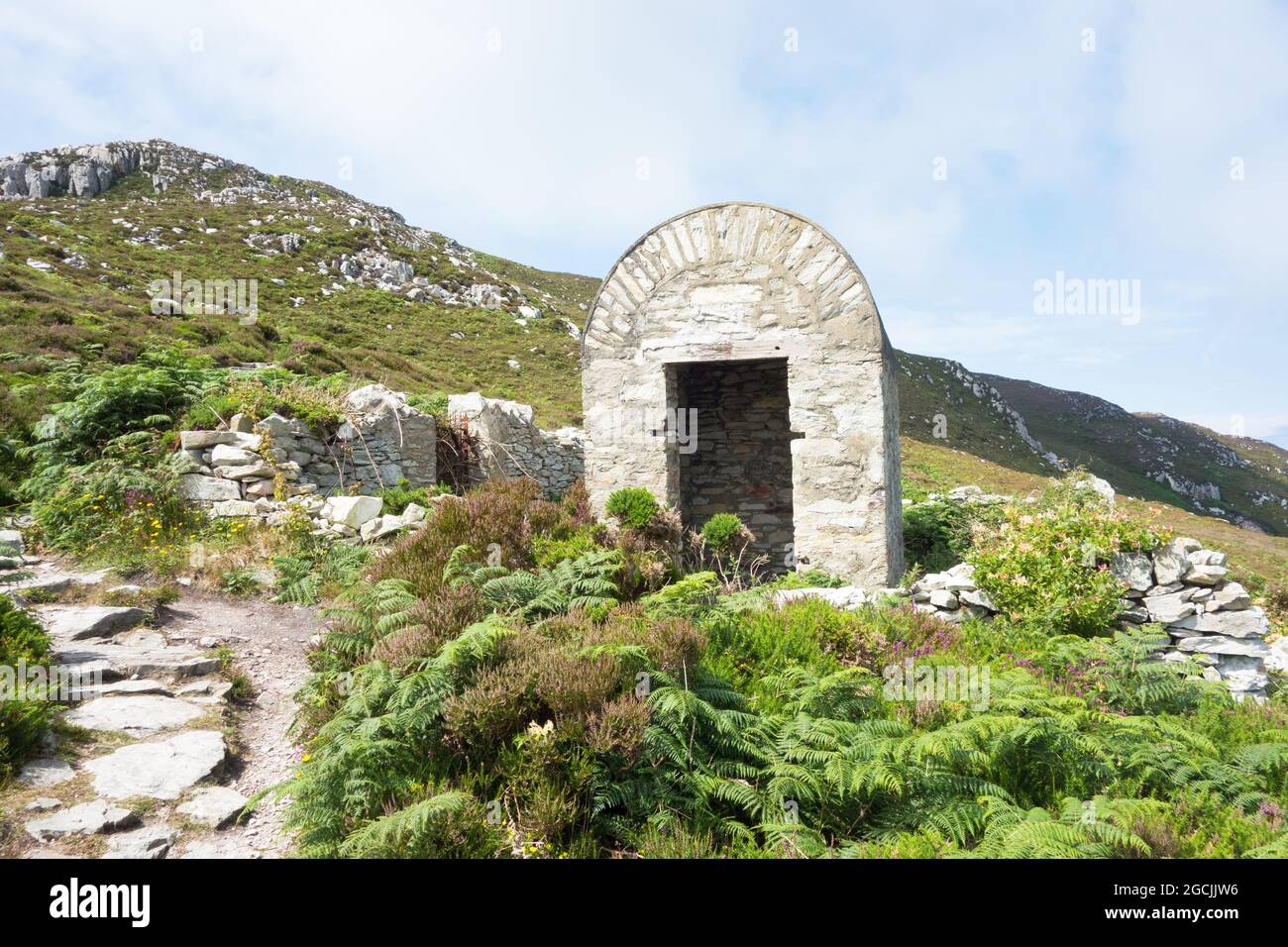 Gunpowder magazine in Breakwater Country Park on the Anglesey Coastal ...