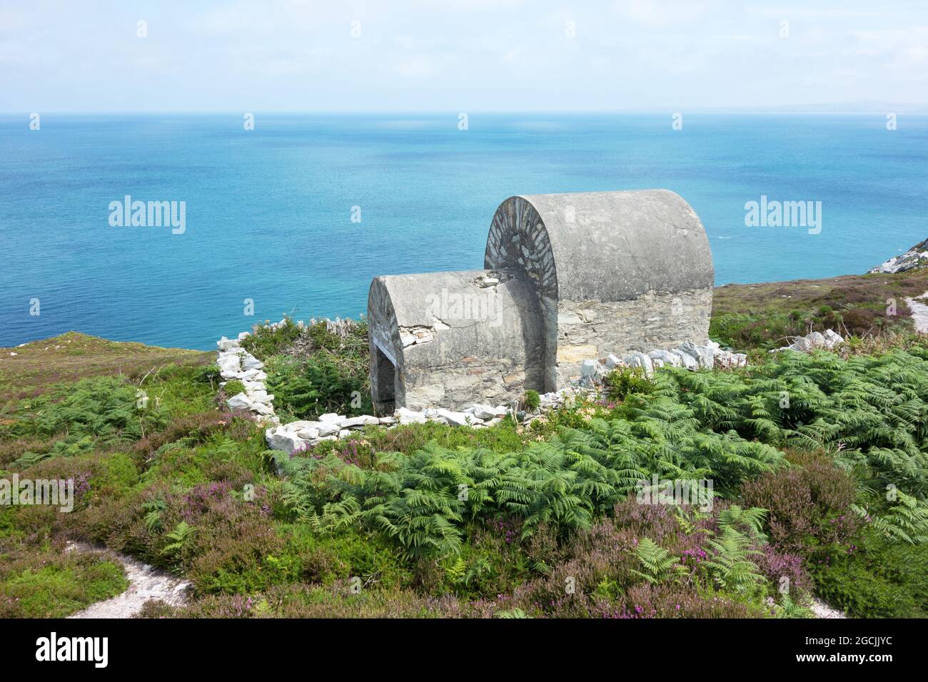 Gunpowder magazine in Breakwater Country Park on the Anglesey Coastal ...
