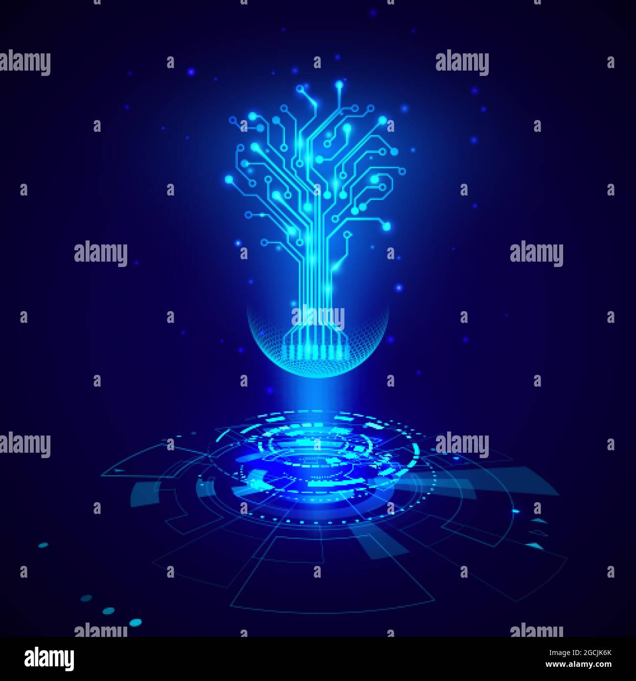 Virtual reality sphere Stock Vector Images - Alamy