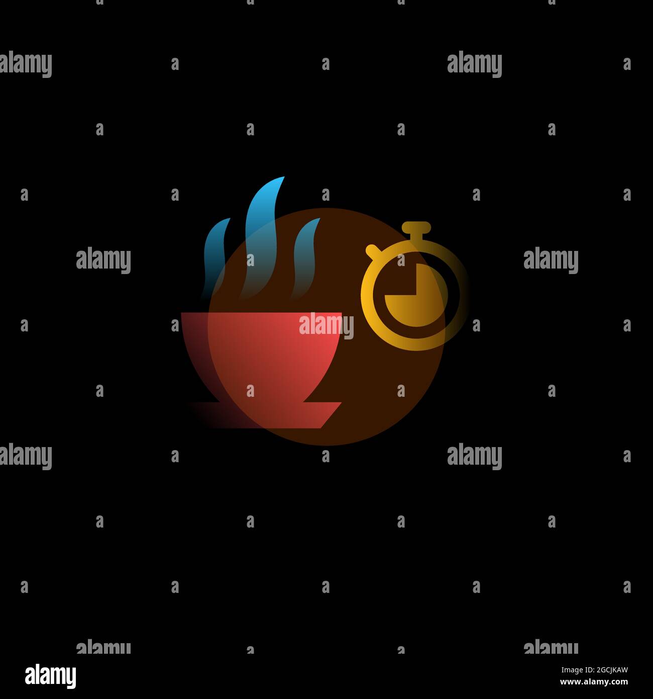 Break. Vector icon in gradient style. Editable illustration Stock ...