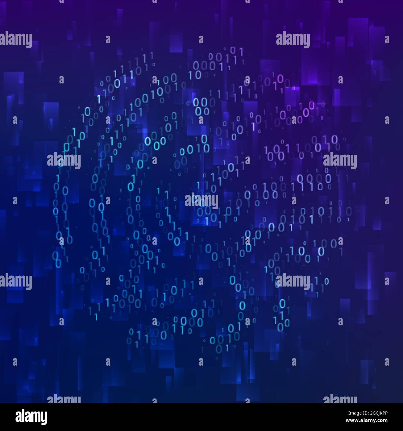 Binary code fingerprint biometric id. Digital key for software ...