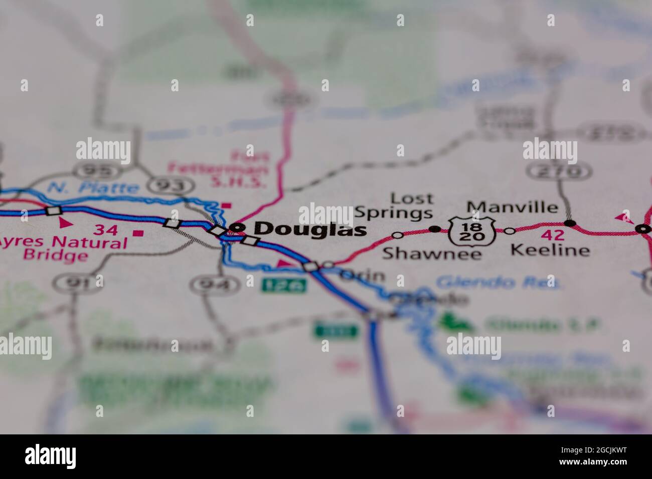 Douglas map hi-res stock photography and images - Alamy