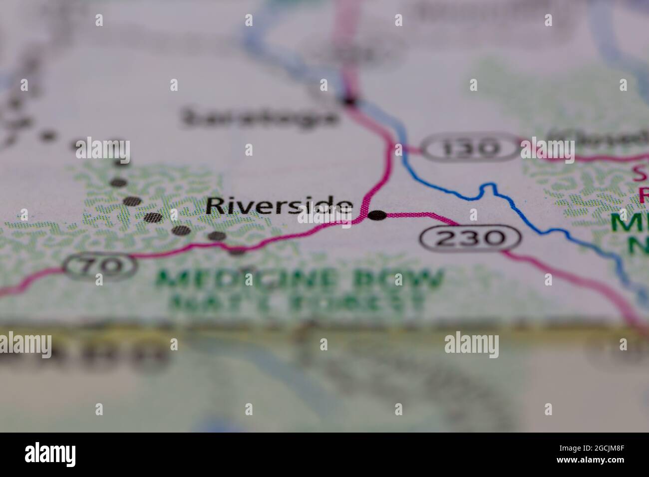 Riverside wyoming map hi-res stock photography and images - Alamy