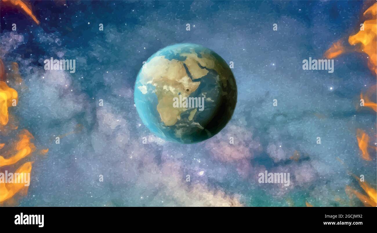 Climate change dry earth tree Stock Vector Images - Alamy