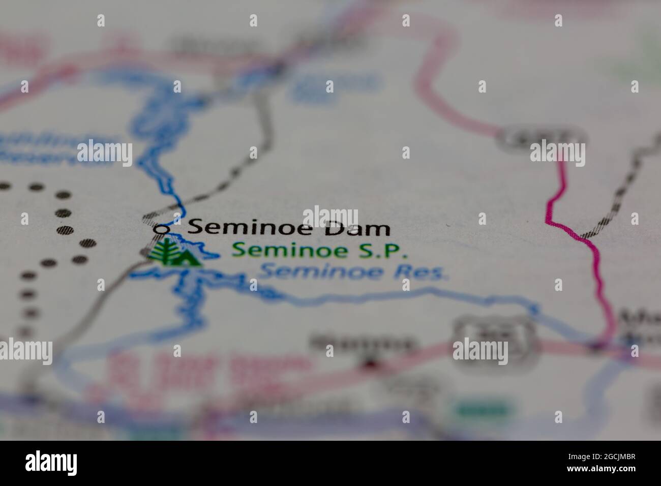 Map of seminoe dam wyoming hi-res stock photography and images - Alamy
