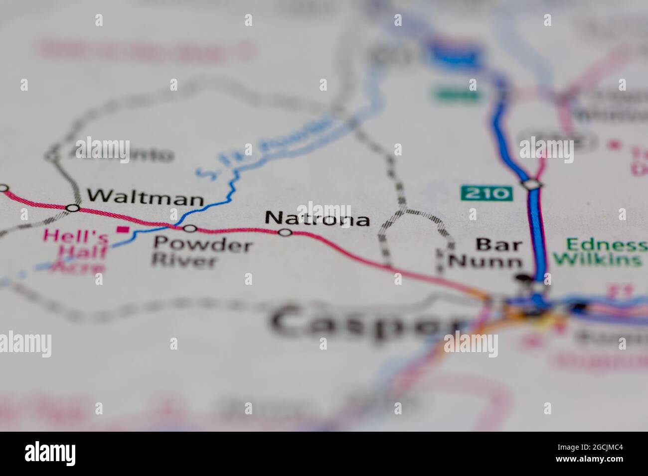 Map of natrona hi-res stock photography and images - Alamy