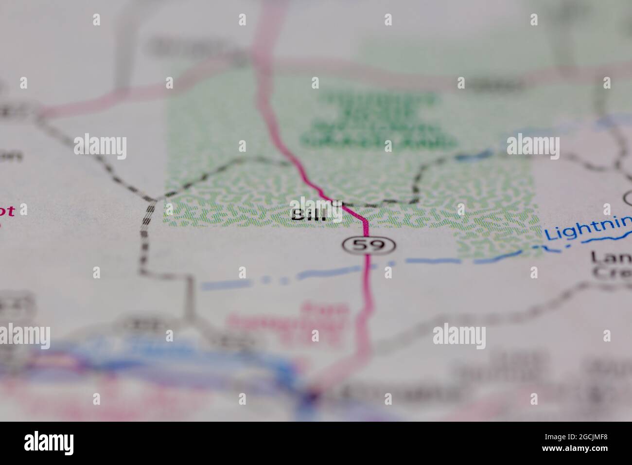 Map of bill wyoming hi-res stock photography and images - Alamy