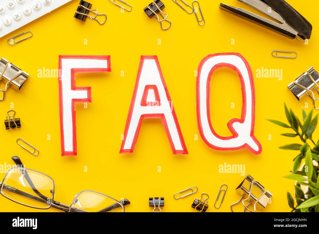 Faq message frequently asked questions. Information helpdesk concept ...