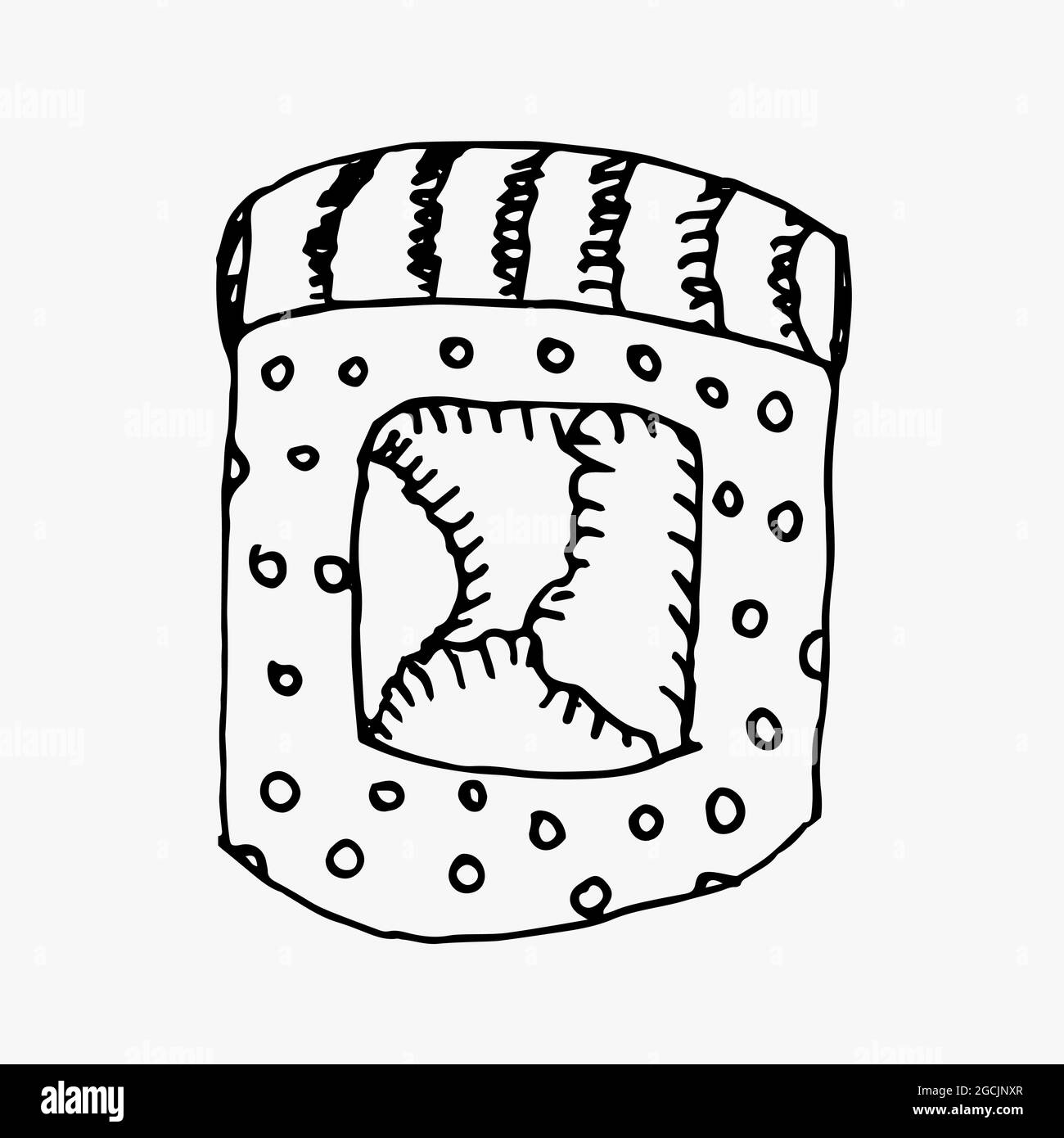 Caviar maki Black and White Stock Photos & Images - Alamy