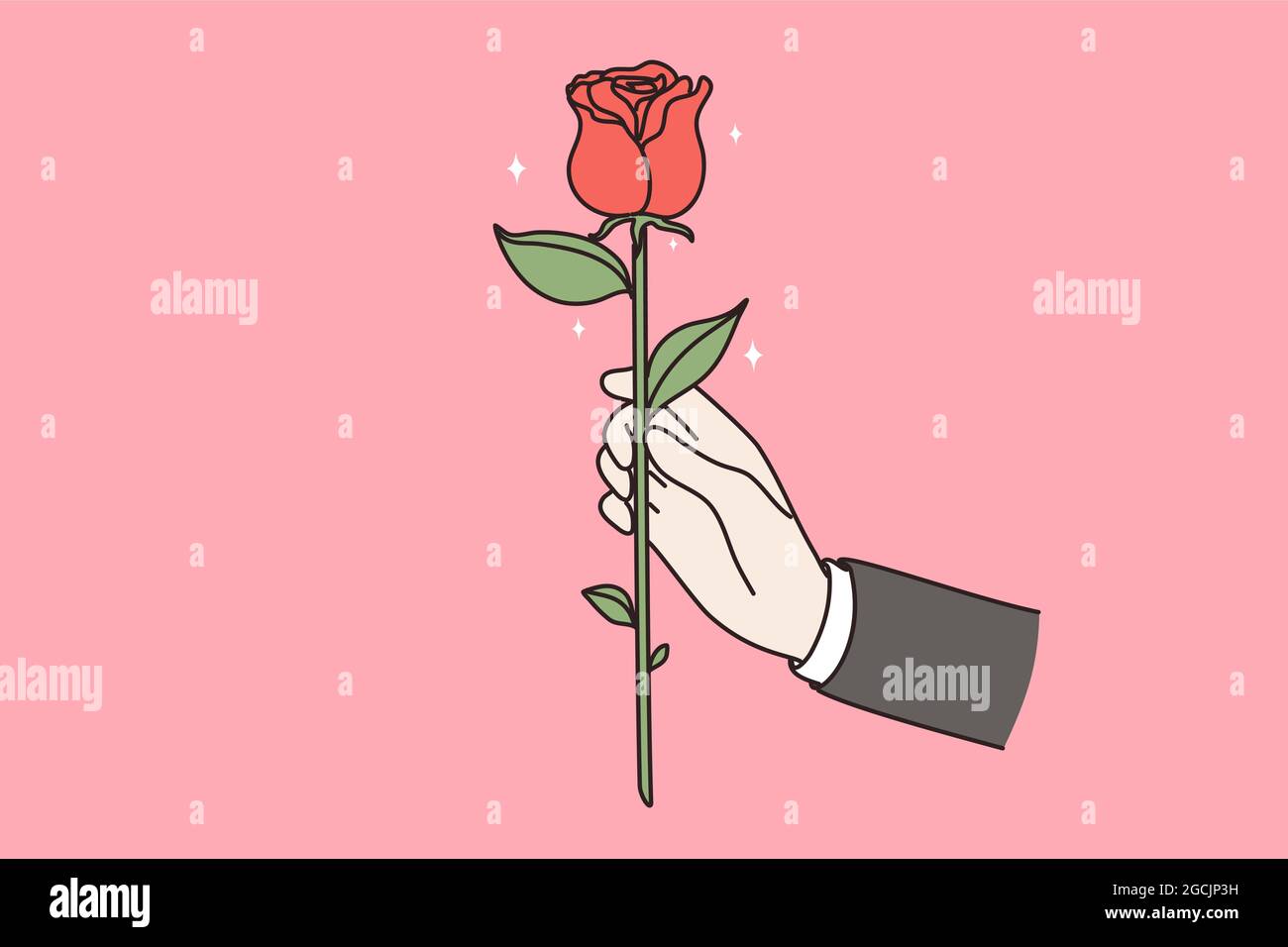 Someone Drawing A Rose