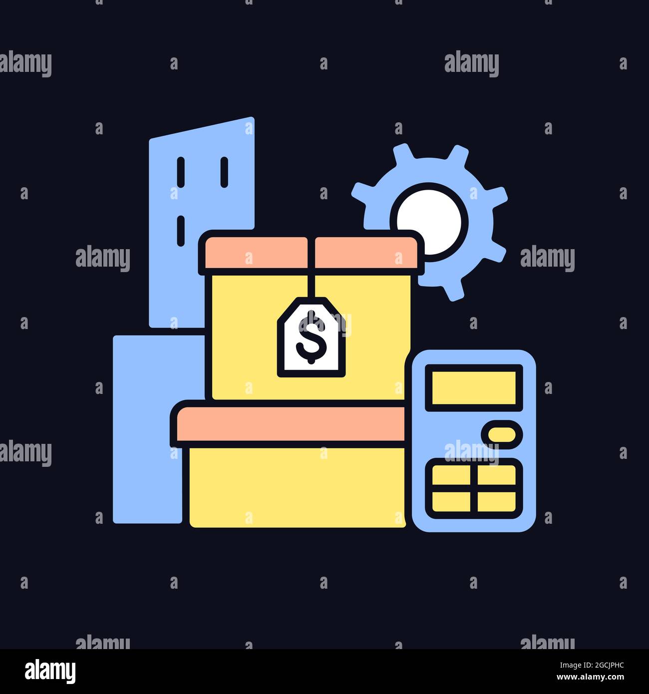 Assets management RGB color icon for dark theme Stock Vector Image ... Assets management RGB color icon for dark theme Stock Vector Image ...