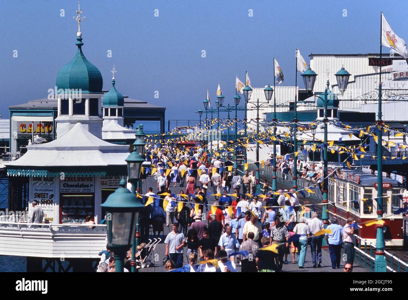 The North Pier, Blackpool Pleasure Beach, Lancashire, England, UK. Circa 1980's Stock Photo - Alamy
