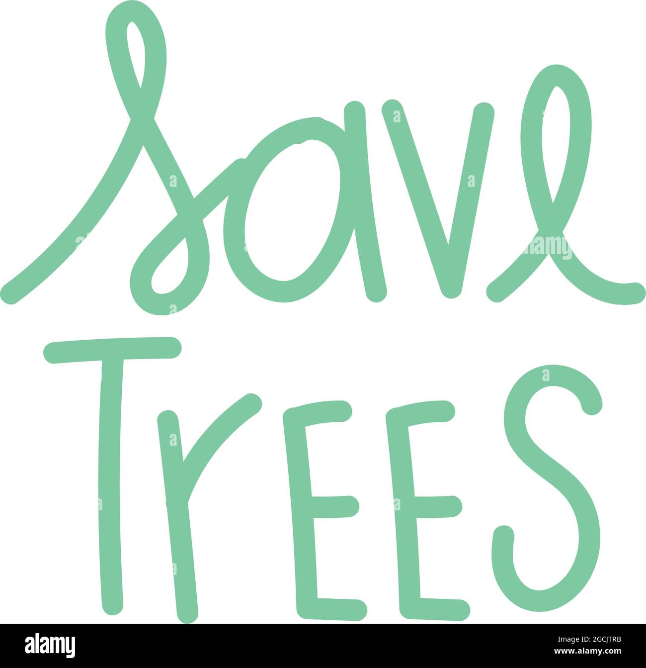save trees typography Stock Vector Image & Art - Alamy