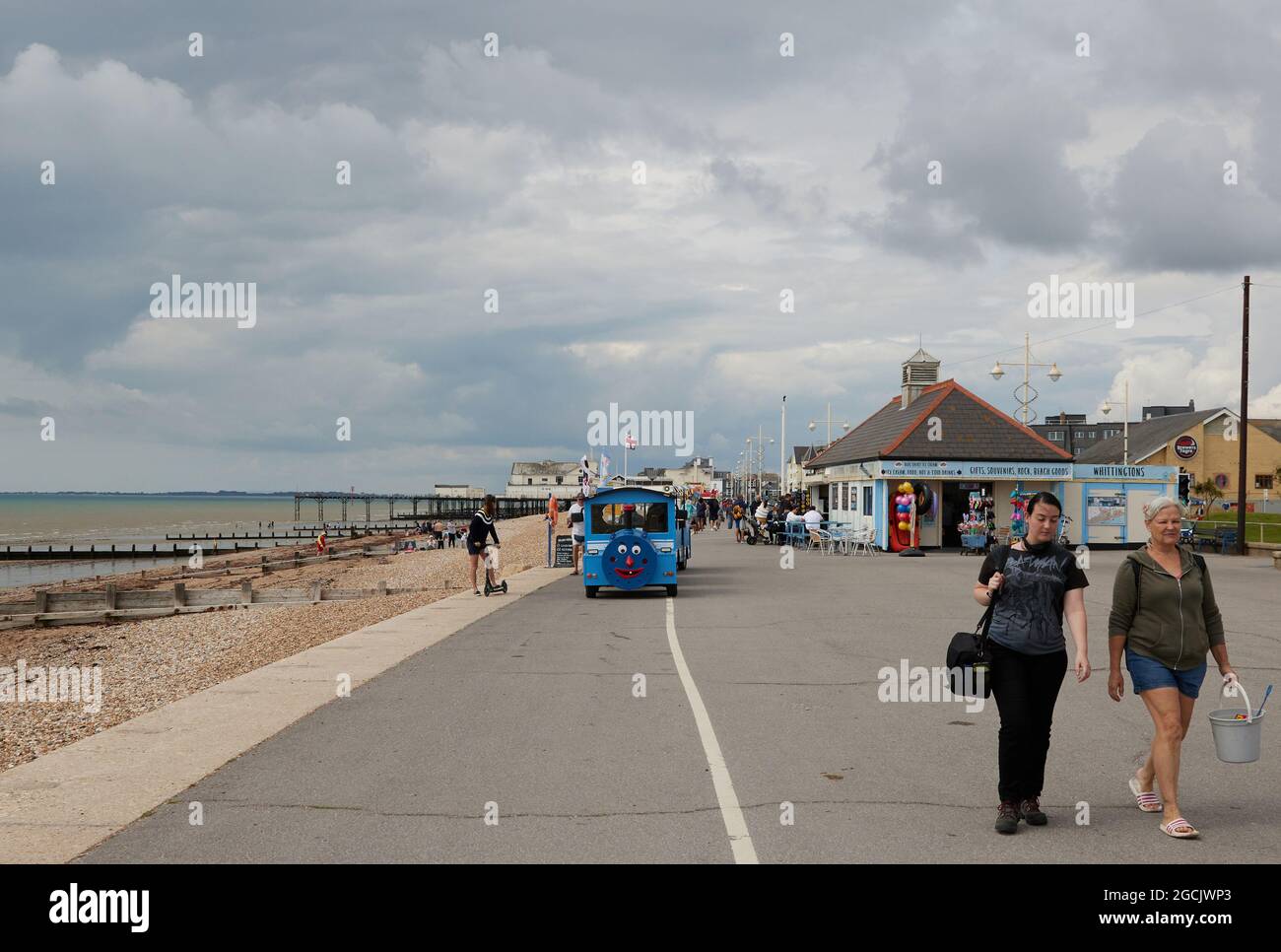 People seen on the seafront of Bognor Regis in summer 2021 Stock Photo ...