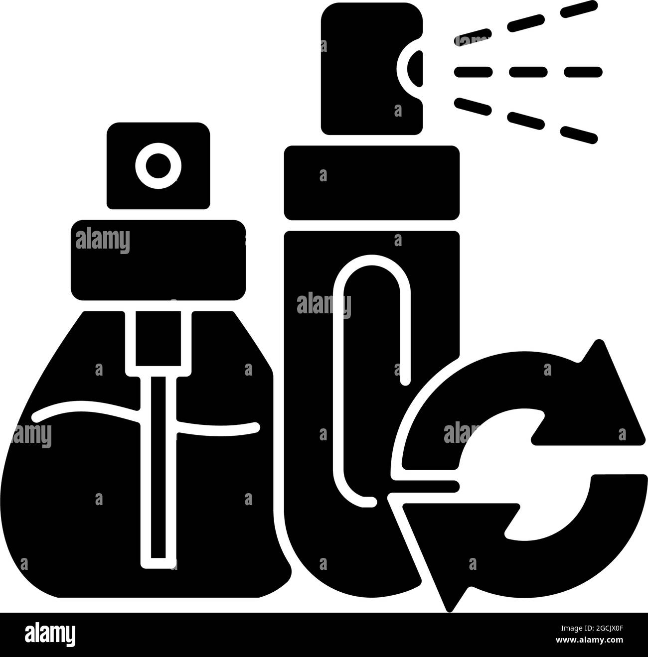 Perfume refill black glyph icon Stock Vector Image & Art - Alamy